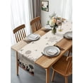 Burlap Table Runner 120 Inches Long, Japanese Cute Black Cat Akita on ...