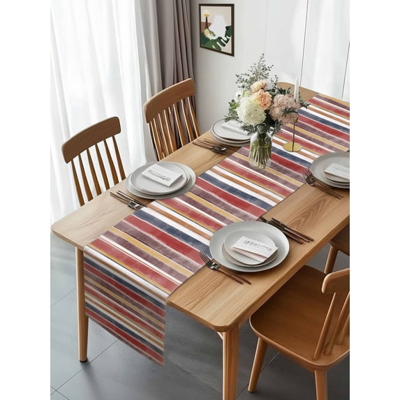 Burlap Table Runner 120 Inches Long, Nordic Minimalist Art Non-Slip ...