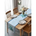 Burlap Table Runner 120 Inches Long, Ocean Sea Turtle Non-Slip Kitchen ...