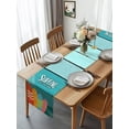 Burlap Table Runner 120 Inches Long, Summer Beach Surfboard Non-Slip ...