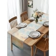 Burlap Table Runner 120 Inches Long, Sunset Sky Sea Bird Non-Slip ...