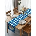 Burlap Table Runner 120 Inches Long, Watercolor Farm Blooming Flower in ...