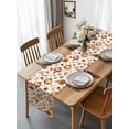 Burlap Table Runner 120 Inches Long, Watercolor Pumpkin Sunflower ...