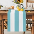 Burlap Table Runner 36 Inches Long, Coastal Navy Blue Ocean Seahorse ...
