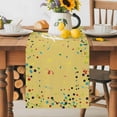 Burlap Table Runner 36 Inches Long, Happy Birthday Words Non-Slip ...