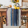 Burlap Table Runner 36 Inches Long, Modern Gradient Striped Art Non ...