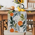 Burlap Table Runner 36 Inches Long, Summer Orchard Fruit Orange Non ...