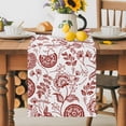 Burlap Table Runner 36 Inches Long, Vintage Farmhouse Flowers Non-Slip ...