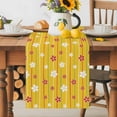 Burlap Table Runner 36 Inches Long, Watercolor Japanese Cherry Blossoms ...