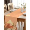 Burlap Table Runner 48 Inches Long, Abstract Sun Mountain Landscape Non ...