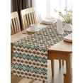Burlap Table Runner 48 Inches Long, Boho Seamless Flower Texture Non ...