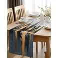 Burlap Table Runner 48 Inches Long, City Architecture Abstract Style ...