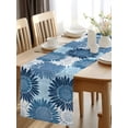 Burlap Table Runner 48 Inches Long, Farm Floral Daisies Non-Slip ...