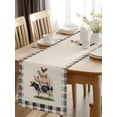 Burlap Table Runner 48 Inches Long, Farmhouse Rooster Sheep Pig Cow Non ...