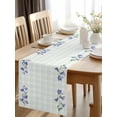 Burlap Table Runner 48 Inches Long, Modern Light Green Buffalo Plaid ...