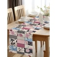 Burlap Table Runner 48 Inches Long, Pastoral Style Farmhouse Flowers ...