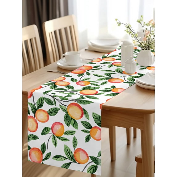 Burlap Table Runner 48 Inches Long, Spring Summer Country Peach on ...