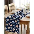Burlap Table Runner 48 Inches Long, Summary Ocean Shell Conch Seamless ...