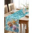 Burlap Table Runner 48 Inches Long, Summer Oceans Beach Sea Stars ...