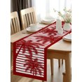 Burlap Table Runner 48 Inches Long, Summer Palm Tree Non-Slip Kitchen ...