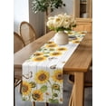 Burlap Table Runner 60 Inches Long, Country Yellow Sunflower Butterfly ...