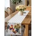 Burlap Table Runner 60 Inches Long, Farm Chicken Blossom Floral Non ...
