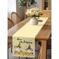 Burlap Table Runner 60 Inches Long, Farmhouse Gnome Honey Bee Non-Slip ...
