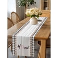 Burlap Table Runner 60 Inches Long, Home Quote Spring Garland Non-Slip ...