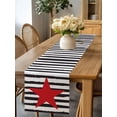 Burlap Table Runner 60 Inches Long, Independence Day Farmhouse Red ...