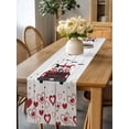 Burlap Table Runner 60 Inches Long, Mother's Day Funny Gnomes with ...