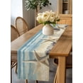 Burlap Table Runner 60 Inches Long, Ocean Beach Coastal Starfish Non ...