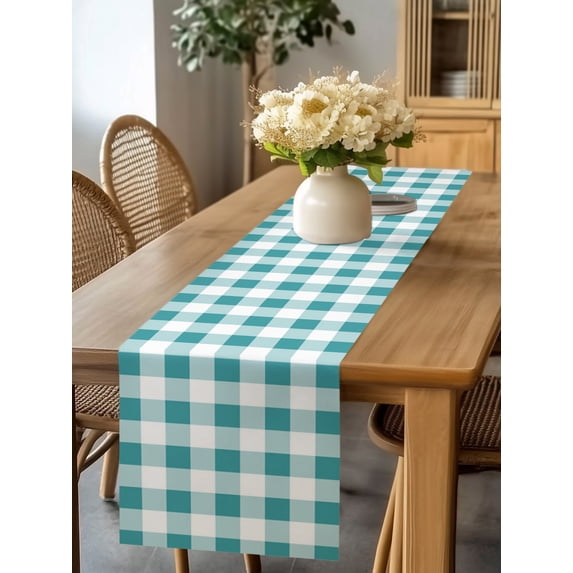 Burlap Table Runner 60 Inches Long, Rural Farmhouse Non-Slip Kitchen ...