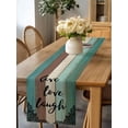 Burlap Table Runner 60 Inches Long, Rustic Vintage Wood Board Non-Slip ...