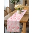 Burlap Table Runner 60 Inches Long, Watercolor Pink Ocean Shell Non ...