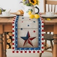 Burlap Table Runner 70 Inches Long, Farm Pastoral Flower Vines Non-Slip ...