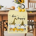 Burlap Table Runner 70 Inches Long, Farmhouse Gnome Honey Bee Non-Slip ...