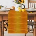 Burlap Table Runner 70 Inches Long, Minimalist Art Wavy Stripe Non-Slip ...