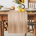 Burlap Table Runner 70 Inches Long, Modern Gradient Coo Orange Non-Slip ...