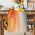 Burlap Table Runner 70 Inches Long, Psychedelic Abstract Art Fog Non ...