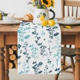 Burlap Table Runner 70 Inches Long, Spring Watercolor Water Duck Green ...