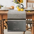 Burlap Table Runner 70 Inches Long, Vintage Antique Wood Board Non-Slip ...