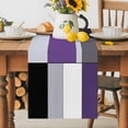 Burlap Table Runner 70 Inches Long, Vintage Colorful Color Block Non ...