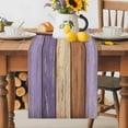 Burlap Table Runner 70 Inches Long, Vintage Farmhouse Wood Board Non ...