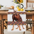 Burlap Table Runner 70 Inches Long, Watercolor Seamless Blossom Floral ...