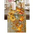 Burlap Table Runner 90 Inches Long, Bird Pumpkin Fall Thanksgiving ...