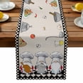 Burlap Table Runner 90 Inches Long,Gnome Kitchen Pot Spoon Black ...