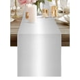 Burlap Table Runner 90 Inches Long, Gray Gradient Minimalist Non-Slip ...