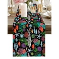 Burlap Table Runner 90 Inches Long, Ocean Shark Coral Starfish Seaweed ...