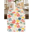 Burlap Table Runner 90 Inches Long, Summer Ocean Colorful Coral Non ...