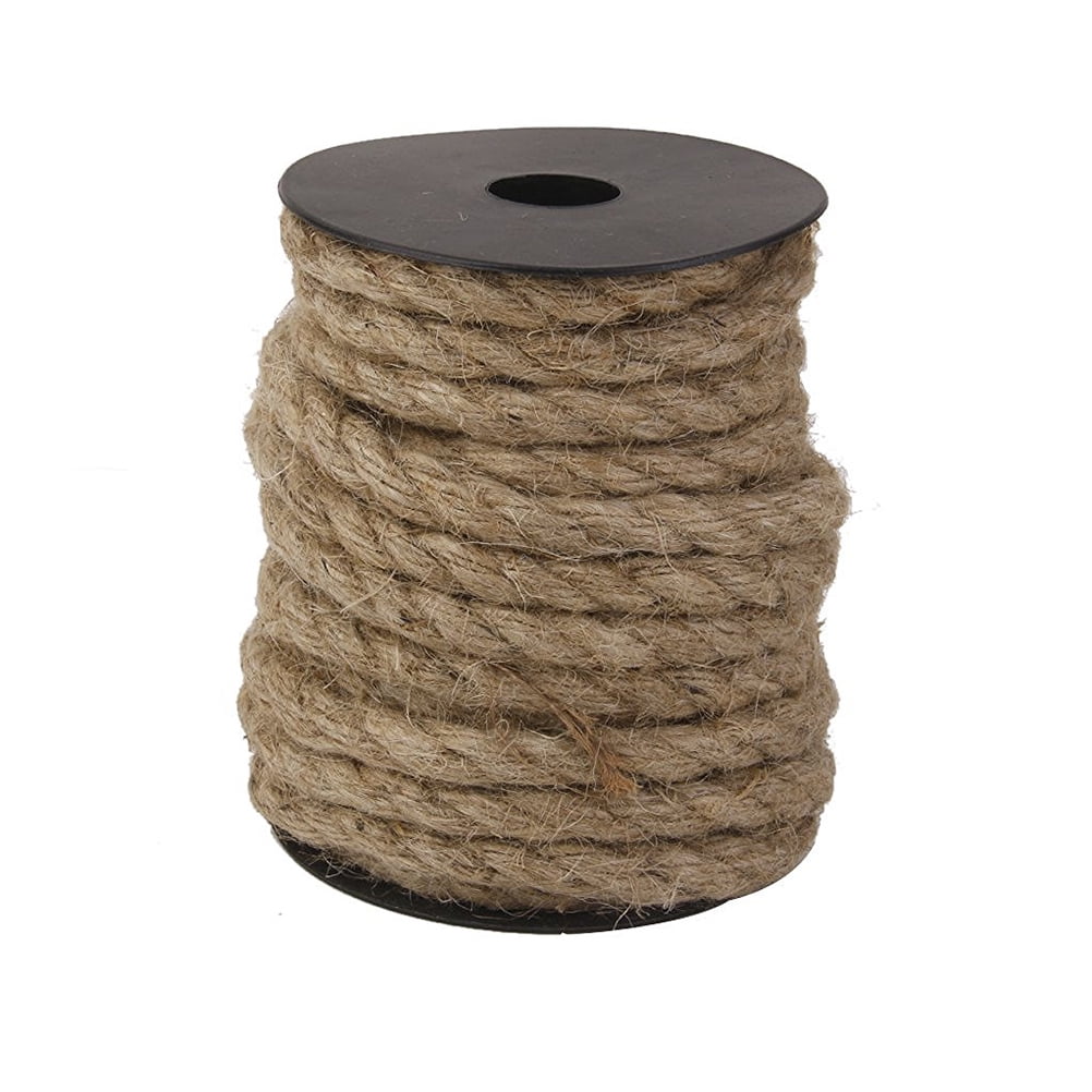 Burlap Twine Thick Rope for Crafts Gift Wrapping All Natural Roll Self ...